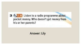 ENGLISH COMPREHENSION ON HOW TO SPEND MONEY | PPTX