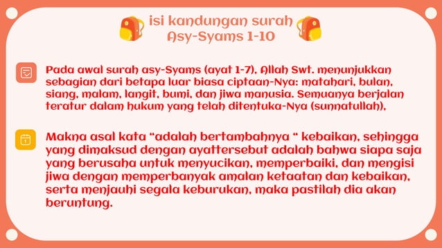 isi kandugan surah ali imran ayat 190 dan asy-syams ayat 1-10.pptx