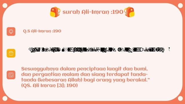 isi kandugan surah ali imran ayat 190 dan asy-syams ayat 1-10.pptx