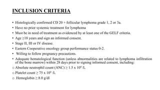 RITUXIMAB PLUS LENALIDOMIDE IN FOLLICULAR LYMPHOMA | PPTX