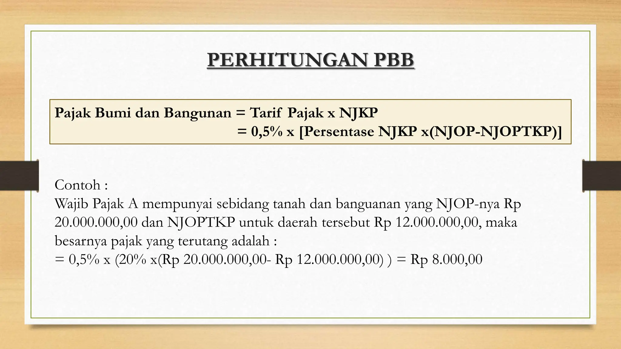 Presentation tentang pajak bumi dan bangunan | PPTX