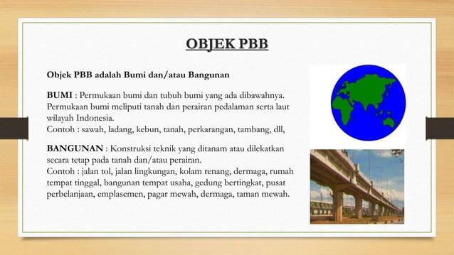 Presentation tentang pajak bumi dan bangunan | PPTX
