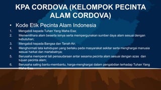 kelompok pecinta alam cordova sma cordova | PPT