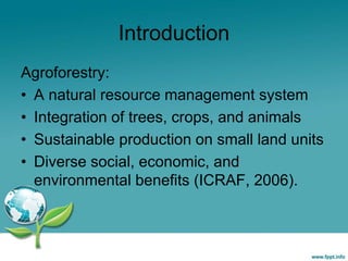presentation role of agroforestry in cc 1.ppt