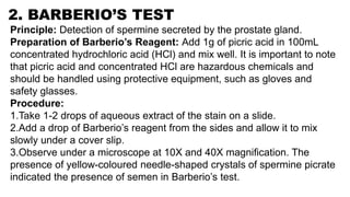 semen and seminal analysis in forensic science.pptx | Infertility ...