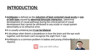 Presentation1.pdf...jejegbebkiih amblyopia | PPT