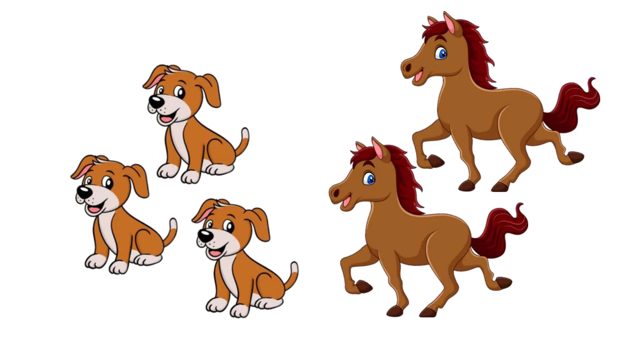 Farm animals and their sound [Cat, Dog, Frog, Horse, Pig and Cow] | PPT