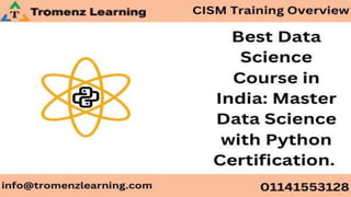 Best Data Science Course In India Python Certification | PPT