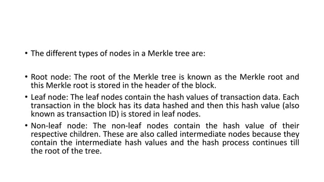 Merkle tree in blockchain with hash.pptx