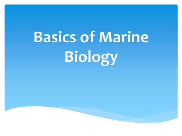 What is Marine Biology .pptx