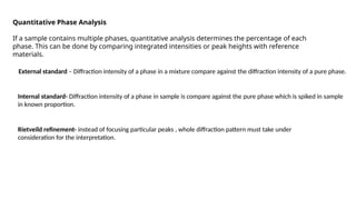 x ray diffraction and its application in pharma industry | PPTX