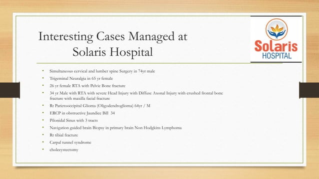 Presentation hospital interesting cases managed | PPTX