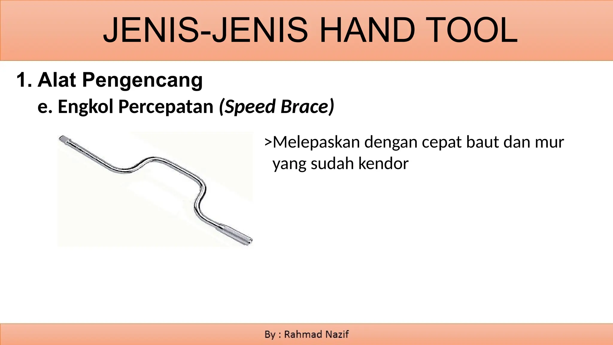 Presentation1.MENGENAI PERALATAN BENGKEL OTOMOTIFpptx | PPTX