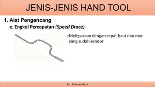 Presentation1.MENGENAI PERALATAN BENGKEL OTOMOTIFpptx | PPTX