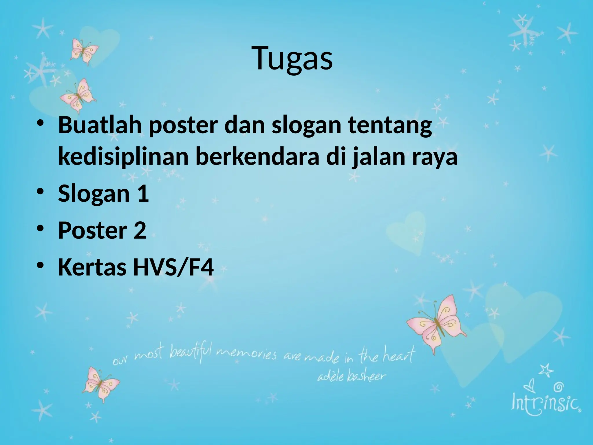 POSTER DAN SLOGAN UNTUK SISWA MTS DAN SMP | PPT