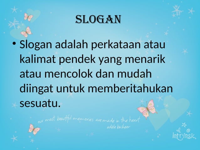 POSTER DAN SLOGAN UNTUK SISWA MTS DAN SMP | PPT