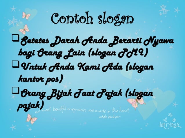 POSTER DAN SLOGAN UNTUK SISWA MTS DAN SMP | PPT