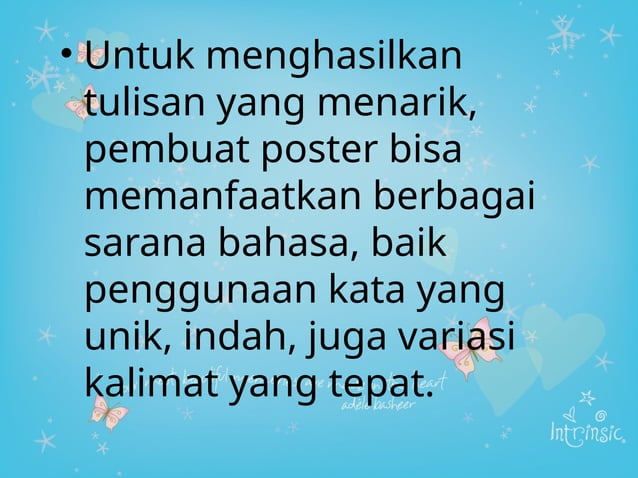 POSTER DAN SLOGAN UNTUK SISWA MTS DAN SMP | PPT