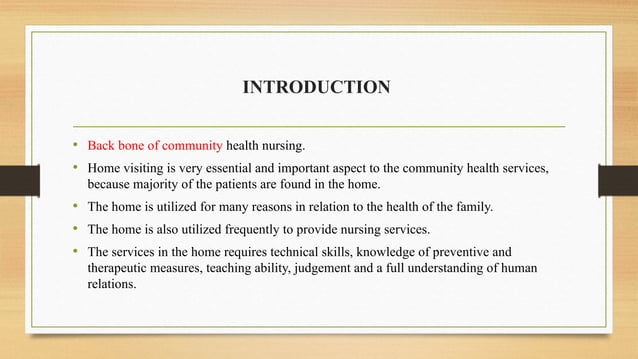 Presentation1.pptx home visit , definition, aims, purpose, advantages ...