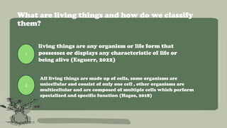 Introduction to life science looking at the concept of life and it's ...