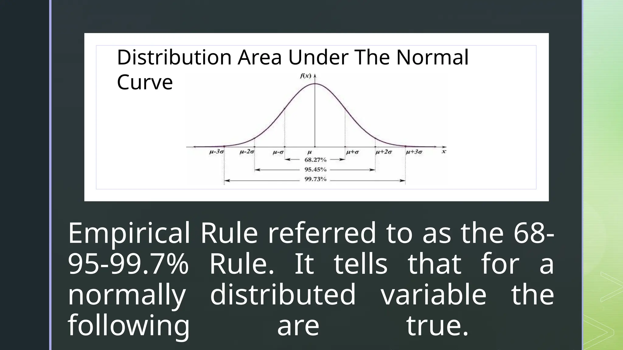 Presentation1.pptx .normal curve/distribution | PPTX