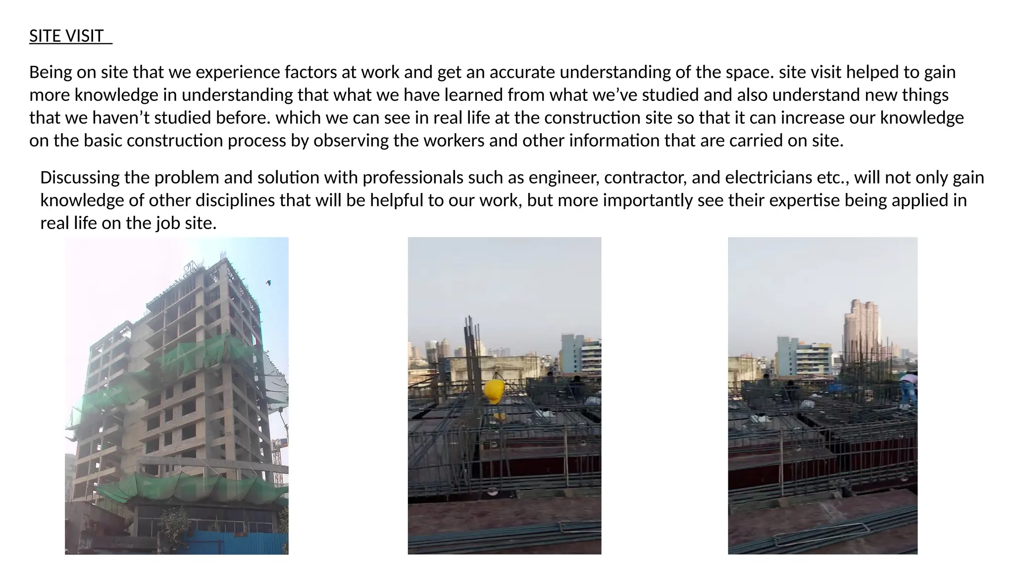 architectural internship report in short | PPTX