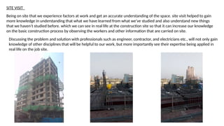 architectural internship report in short | PPTX