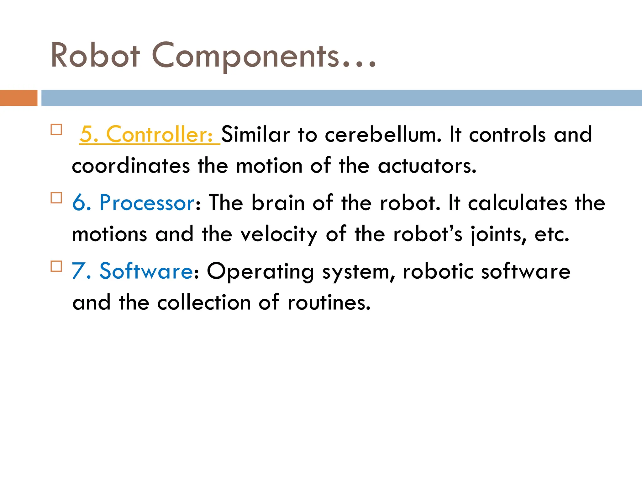 fundamentals of robotics, sensors system, | PPT