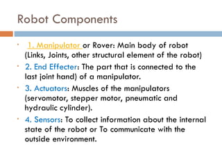 fundamentals of robotics, sensors system, | PPT