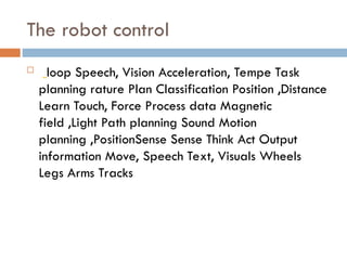 fundamentals of robotics, sensors system, | PPT