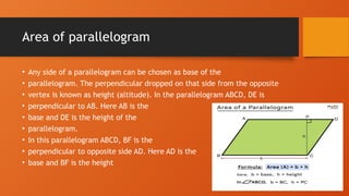 perimeter and area of 2D structure and there formulas | PPT