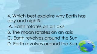 ROTATION VS. REVOLUTION GRADE 6 SCIENCE | PPTX