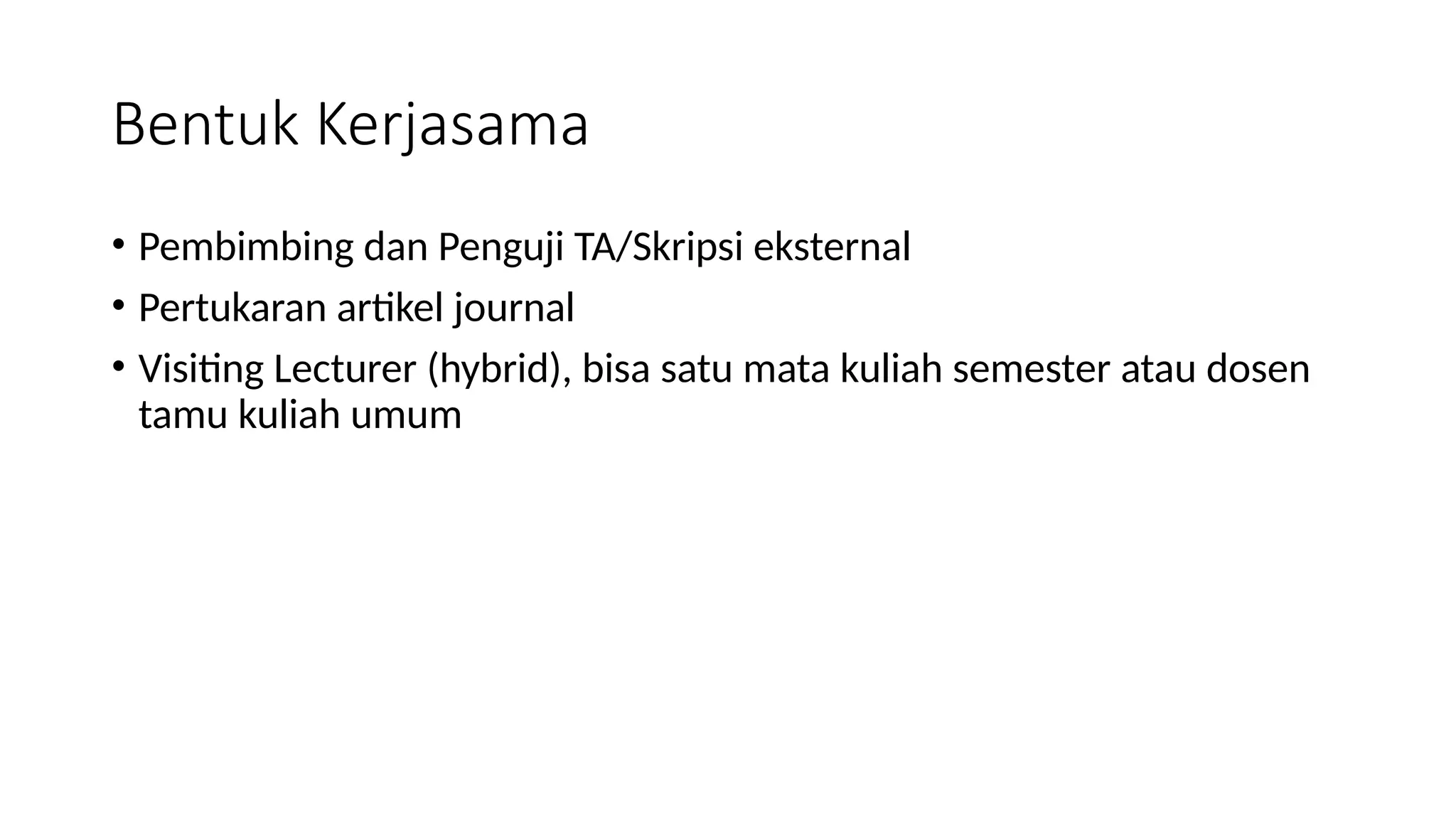 Presentation1 rencana Kerjasama antar prodi.pptx