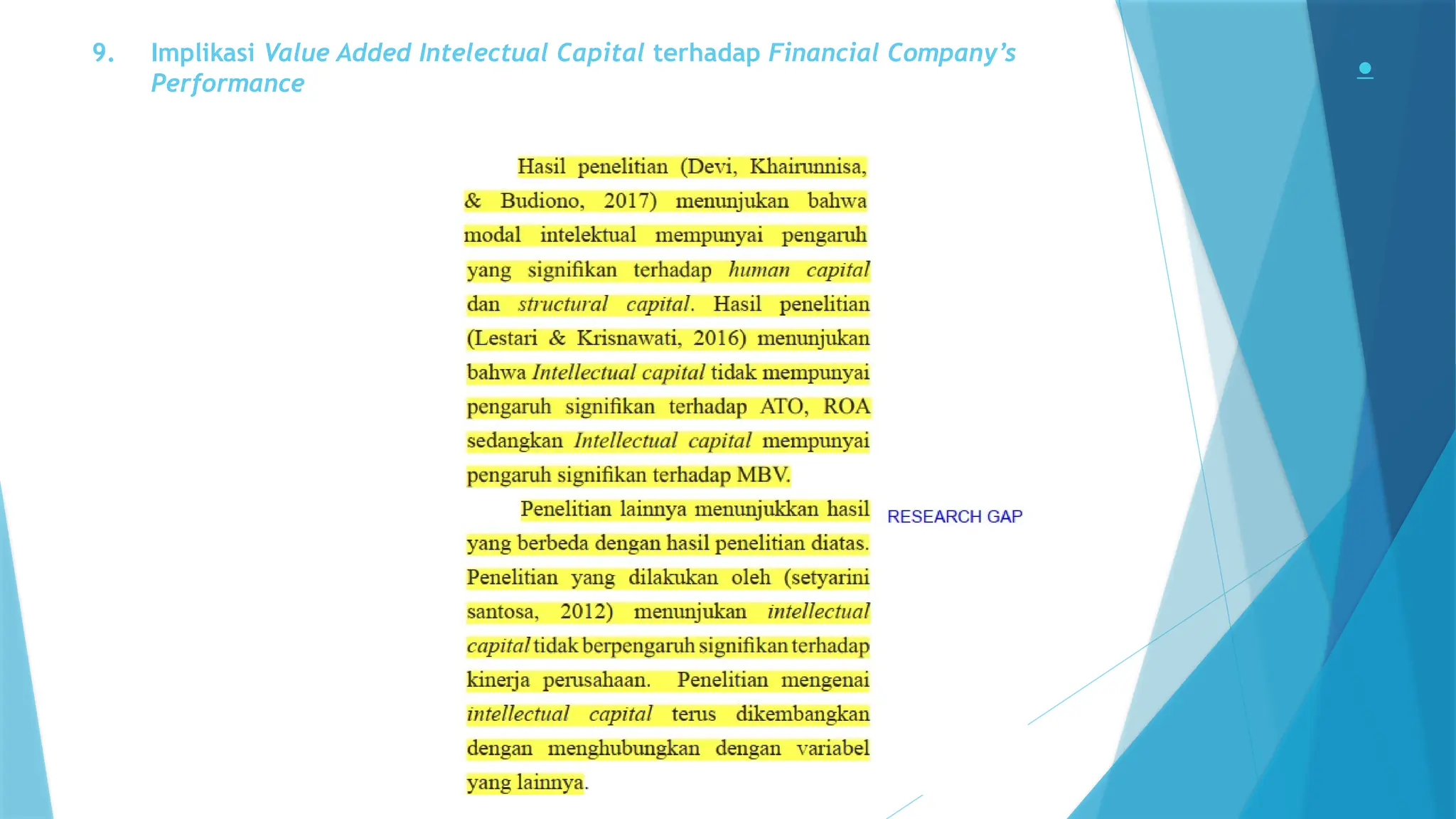 Contoh Theory Gap, Research Gap dan Empiric Gap | PPTX