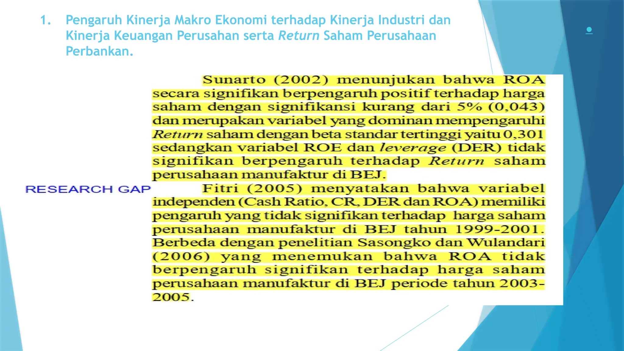 Contoh Theory Gap, Research Gap dan Empiric Gap | PPTX