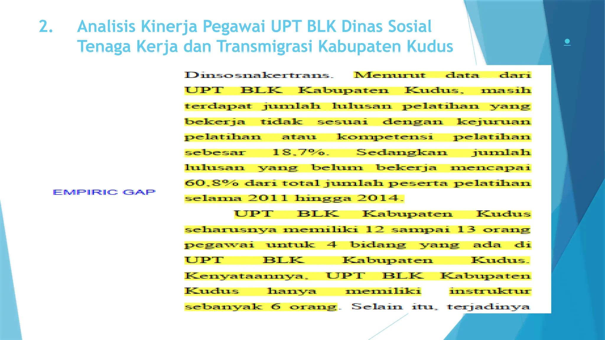 Contoh Theory Gap, Research Gap dan Empiric Gap | PPTX
