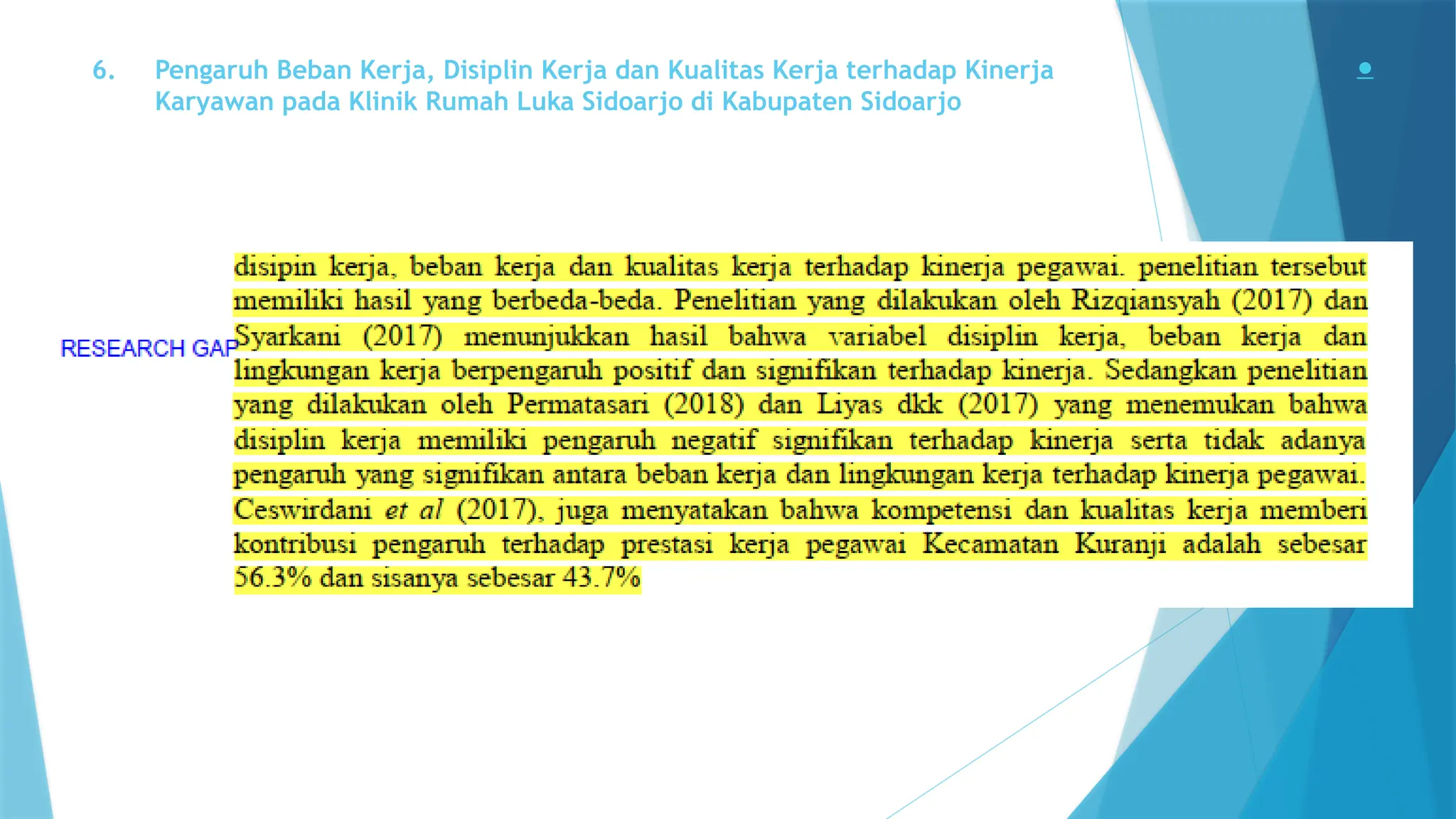 Contoh Theory Gap, Research Gap dan Empiric Gap | PPTX
