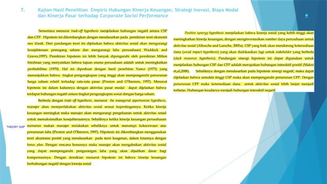 Contoh Theory Gap, Research Gap dan Empiric Gap | PPT
