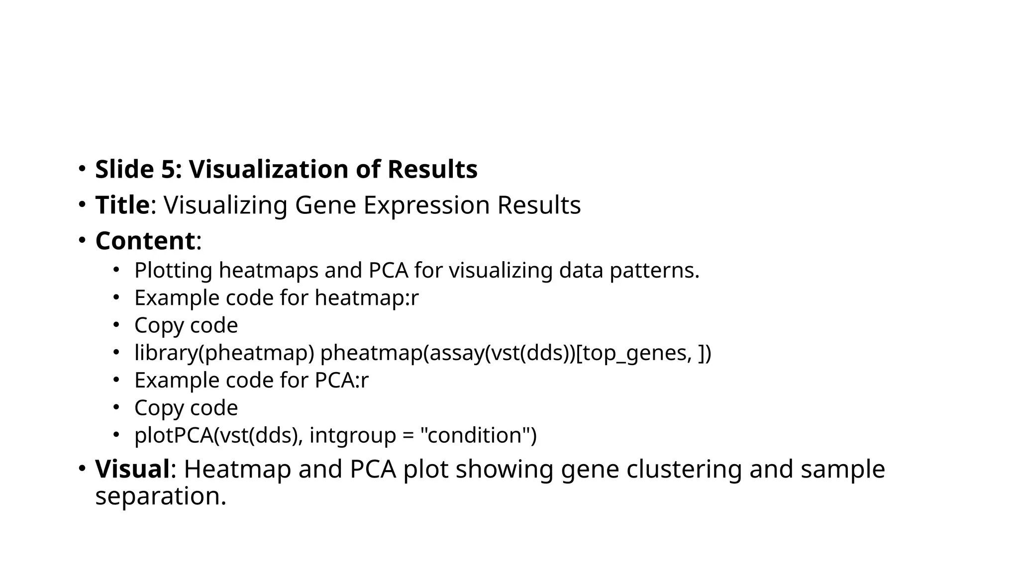 slides on Gene Expression Analysis with R: | PPTX
