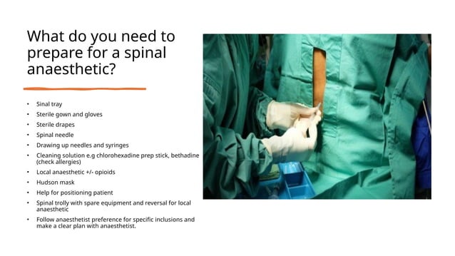 Spinal Anaesthetic Cheat Sheet for Nurses | PPT