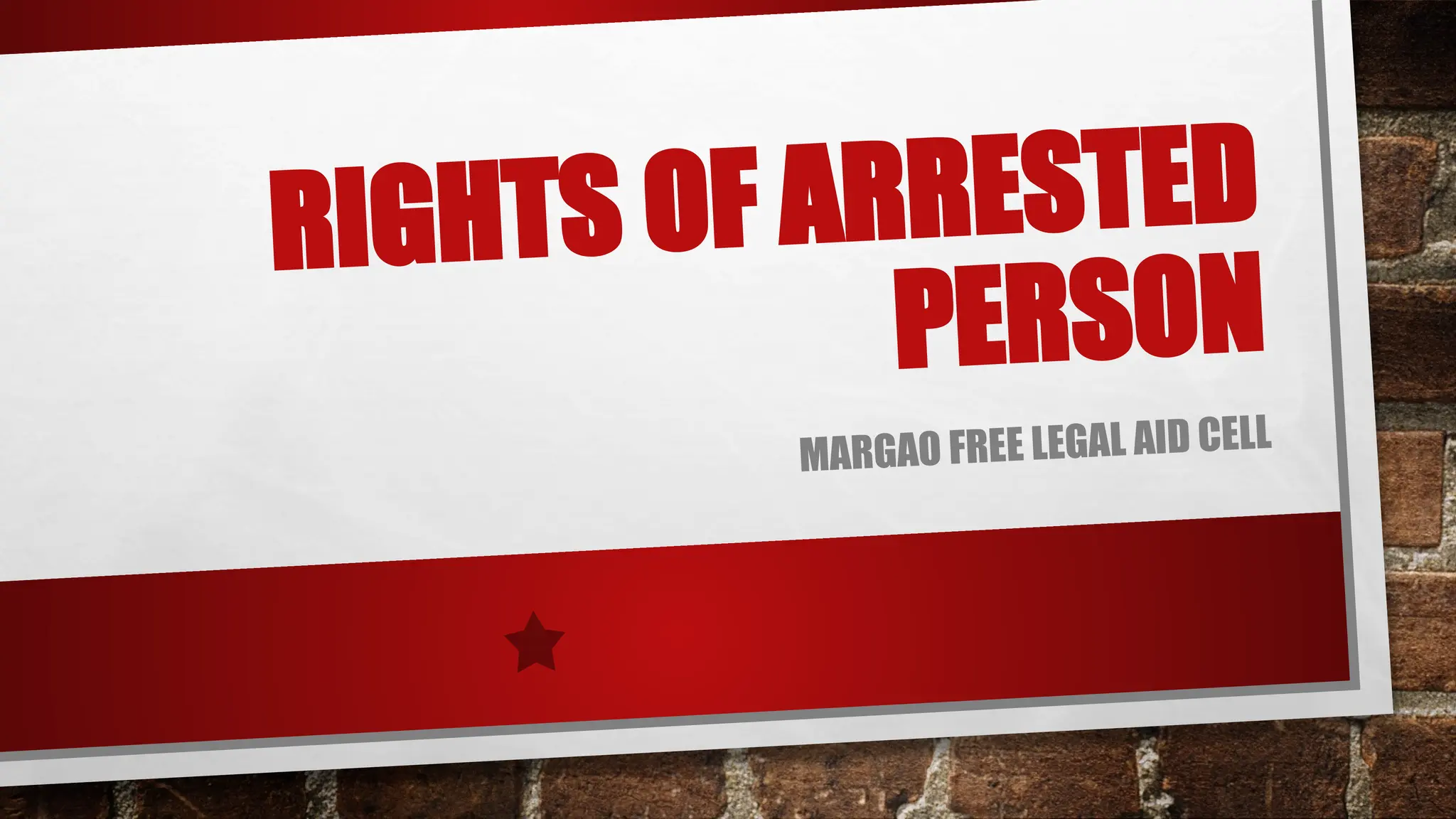 Rights of an Arrested person under .pptx