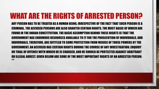 Rights of an Arrested person under .pptx