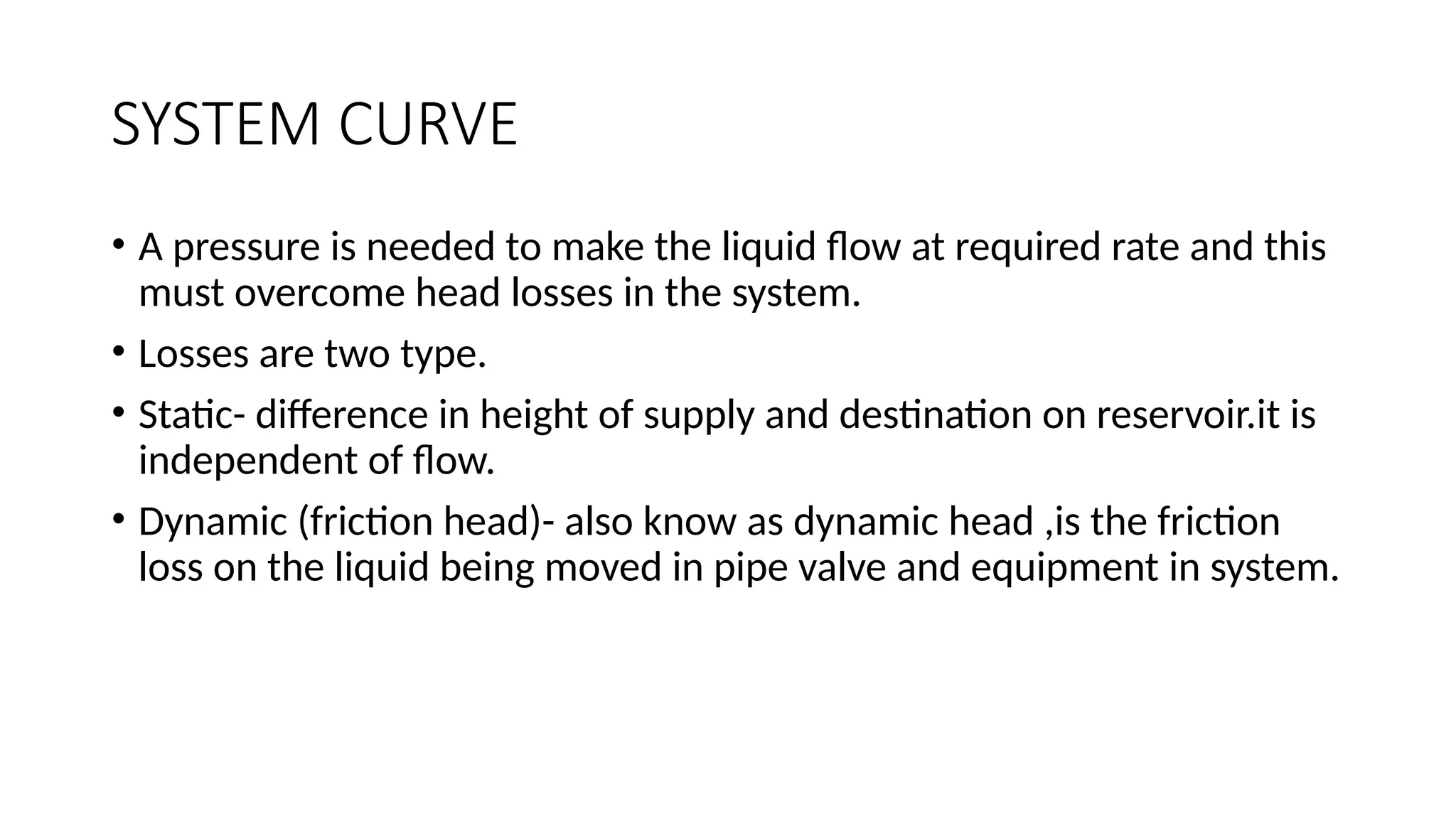 pump types and its principle ,centrifugal pump head calculation | PPTX
