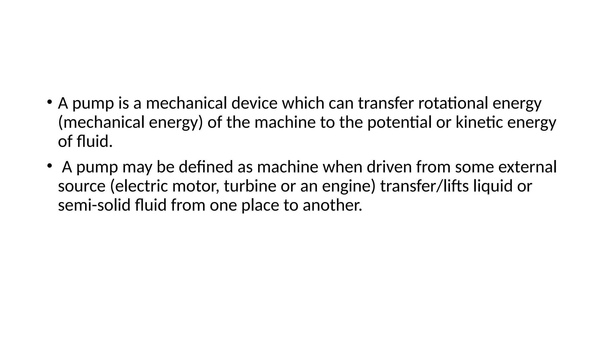 pump types and its principle ,centrifugal pump head calculation | PPTX