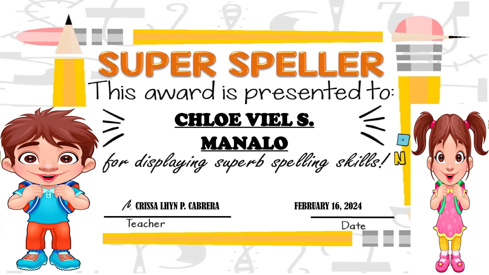 CERTIFICATES FOR CLASSROOM AWARDING FOR ELEMENTARY | PPTX