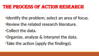 DATA ANALYSIS IN ACTION RESEARCH (Research Methodology) | PPTX