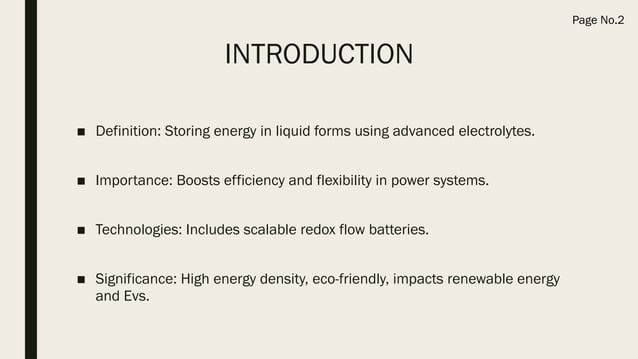 A presentation on the topic of liquid electricity | PPTX | Power and ...