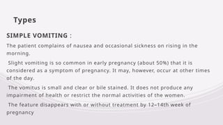 vomiting during pregnency (types causes managementppt | PPTX ...
