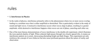 slide details about interference theory us | PPT
