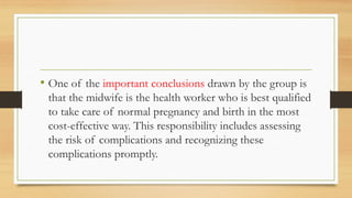 Presentation on demedicalization of birth | PPTX